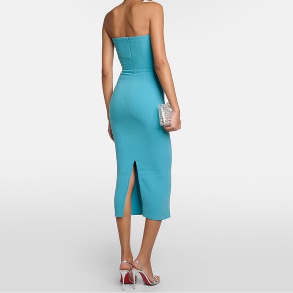 Alex Perry | Dresses | Alex Perry Callan Strapless Stretch Crepe Midi ...